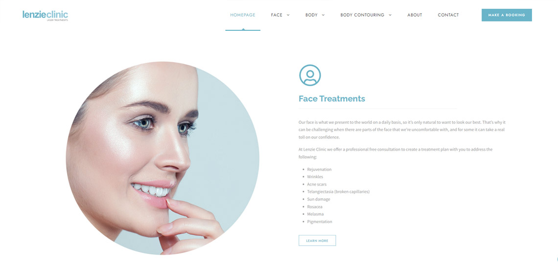 Lenzie Clinic - Fahrenheit Digital - Web Design Wellington